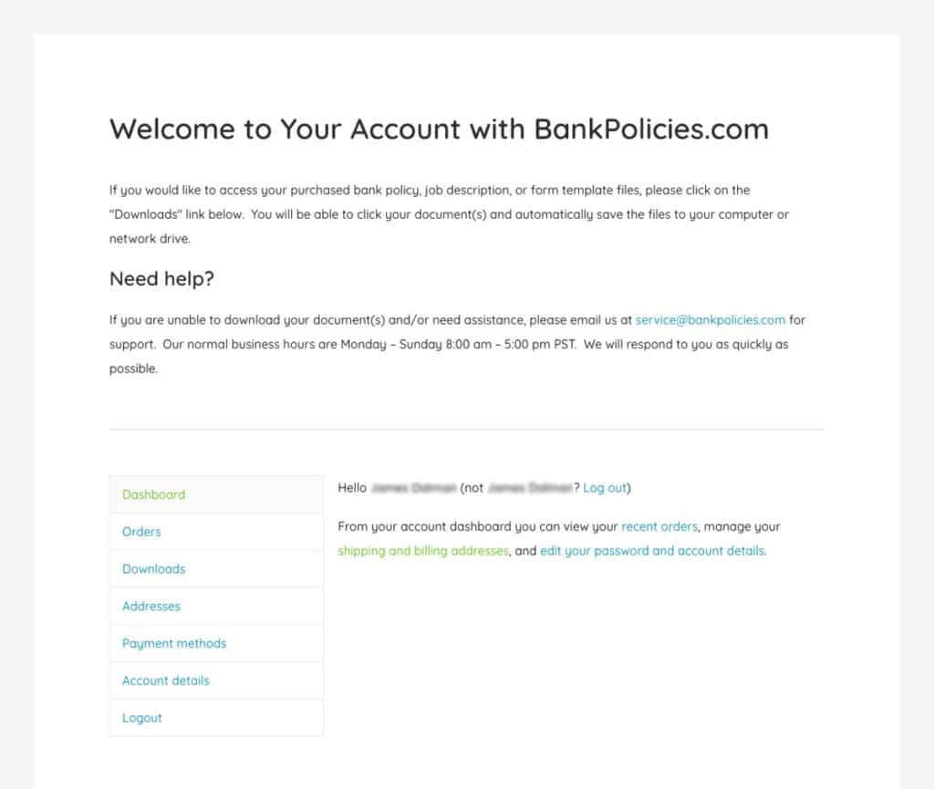 Using Our Products at BankPolicies.com is Quick and Easy!